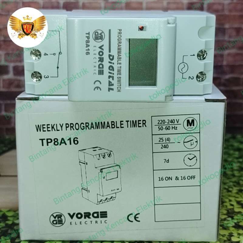 Promo Weekly Digital Timer 220v Ac Tp8a16/weekly Digital Timer 1min ...
