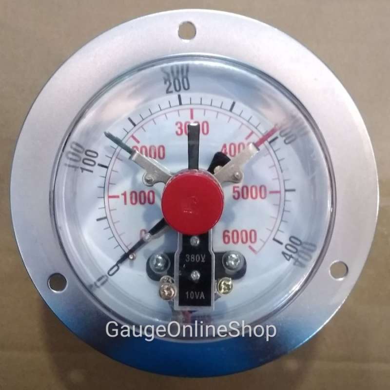 Promo Pressure Gauge Electric Contact Payung Steel Brass 4 400 Kg/cm2 ...