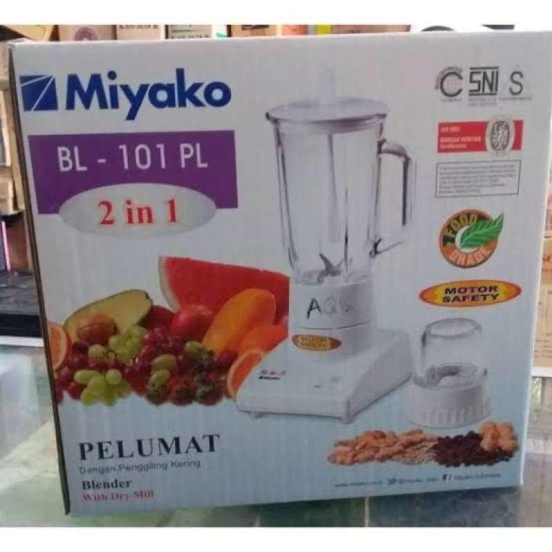 Promo Miyako Blender Plastik 2in1 Bl-101 Pl Bl101pl 1 L! Diskon 29% Di ...