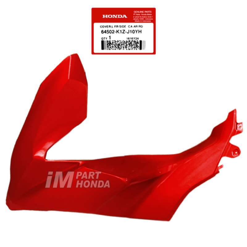 Jual 64502-k1z-j10yh Cover Sayap Kiri Pcx 160 2024 Merah Glossy Ca Ar ...