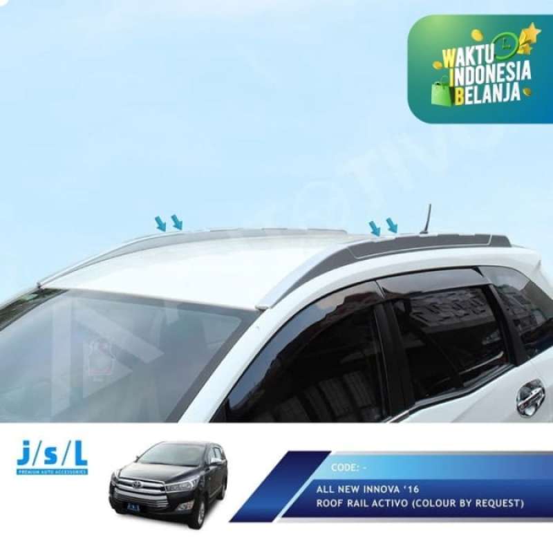 Promo Roof Rail Innova Rel Atap Mobil Activo Warna Sesuai Pesanan ...