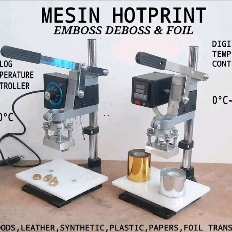 Jual Mesin Hotprint Logo Emboss Deboss Dan Foil Untuk Kayu Kulit ...
