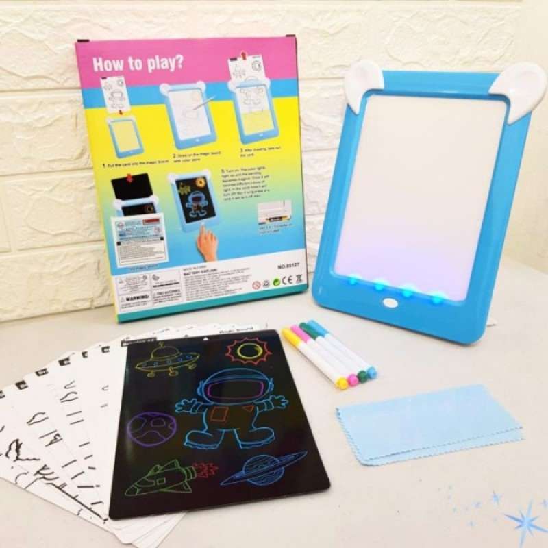 Promo Mainan Tablet Anak Tab Edukasi Menggambar Magic Board Papan Tulis ...