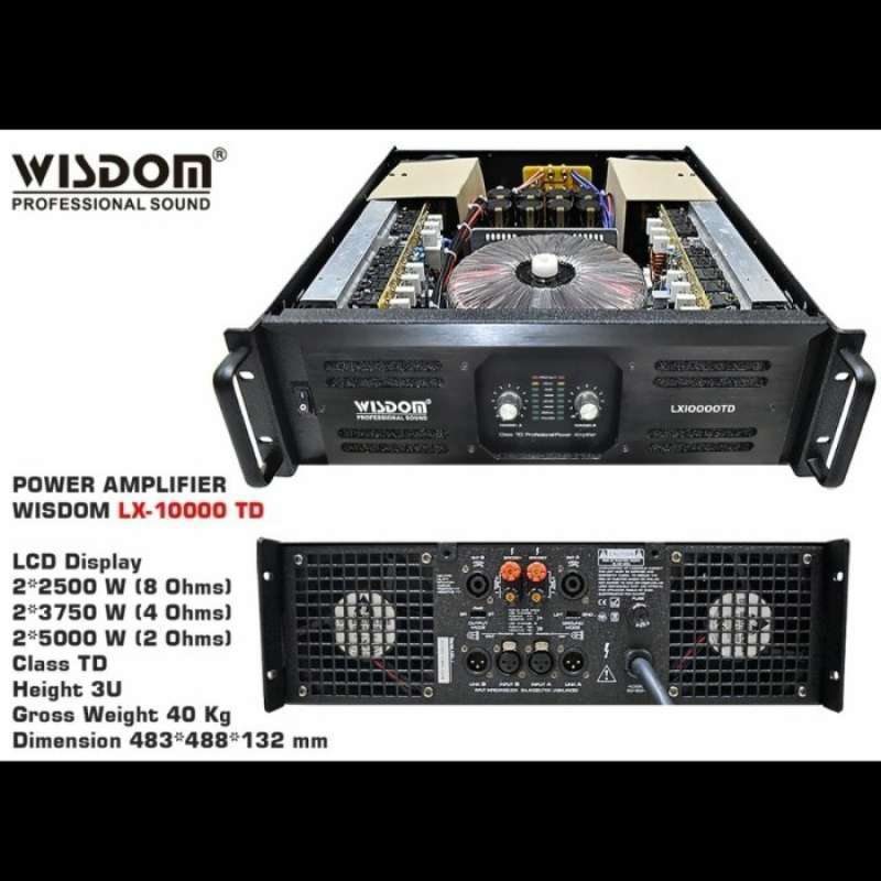Jual Power Amplifier Wisdom Lx10000 Lx 10000 Class Td Garansi Original ...