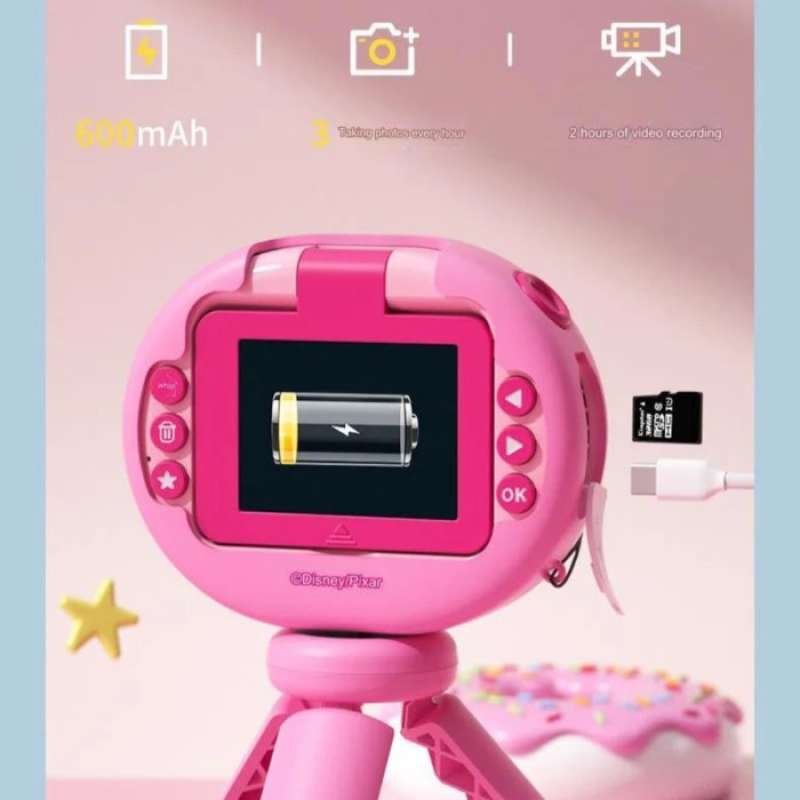 Jual Disney Cartoon Mickey Minnie Lotso Children Digital Camera Flip ...