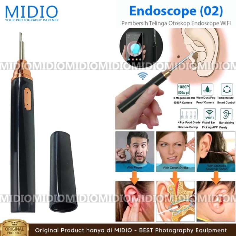 Jual Kamera Endoskopi Pembersih Telinga Otoskop Endoscope Wifi Di Seller Noelle - Cengkareng ...