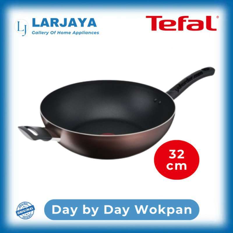 Promo Wok Pan 32 Cm Tefal Day By Day (induction Heating) Diskon 23% Di Seller Teemee Store ...