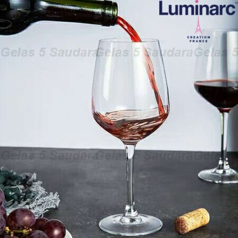 Jual Luminarc Wine Glass/gelas Wine/gelas Kaca/wine Glass/surloire ...