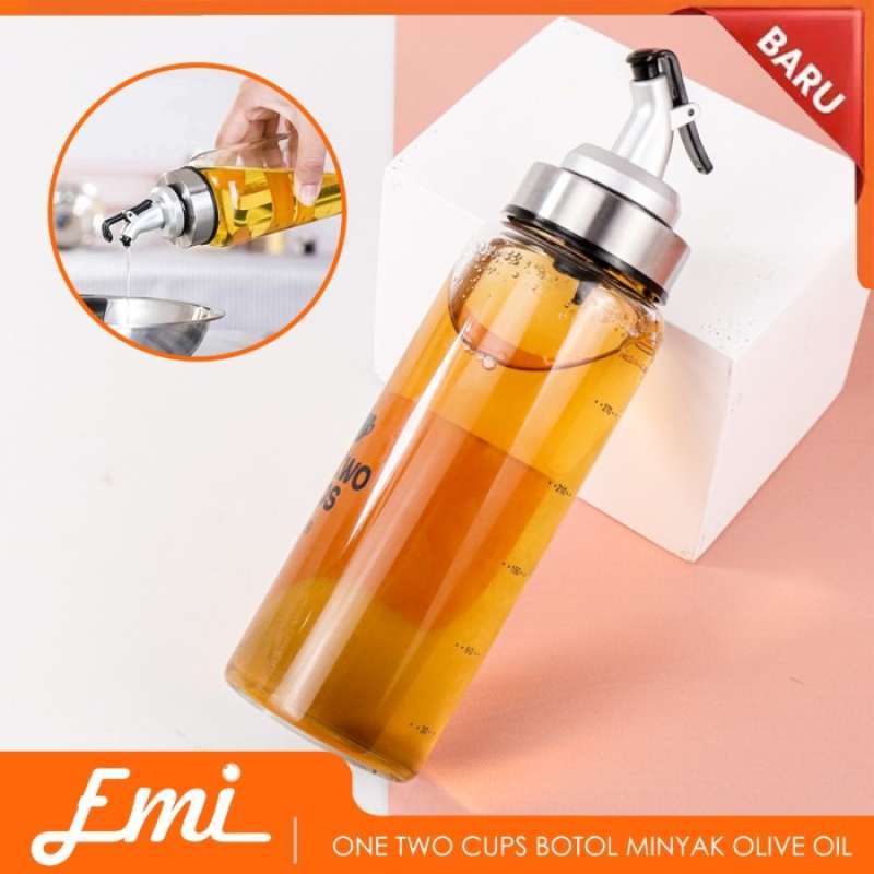 Jual Oil Bottle Wadah Kaca Botol Minyak Isi Ulang Olive Oil 300ml 500ml ...