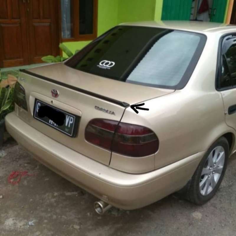 Promo Ducktail Spoiler Mobil Corolla Altis Bagasi Belakang Hitam Polos ...
