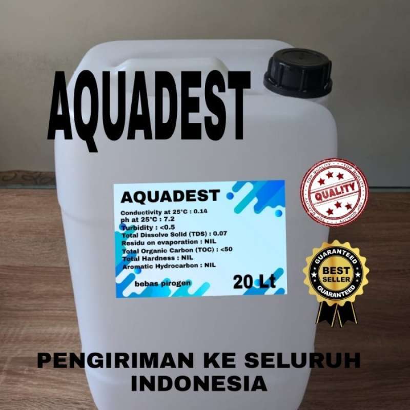 Jual Aquadest Aquades Distilled Water Air Suling 20 Liter Di Seller ...