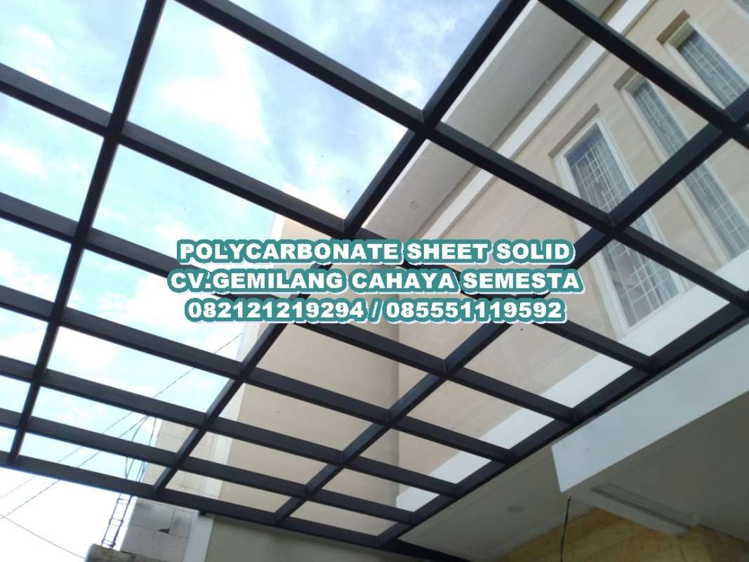 Jual Solarflat (6 Mm) Atap Transparan Solid / Atap Polycarbonate Sheet ...