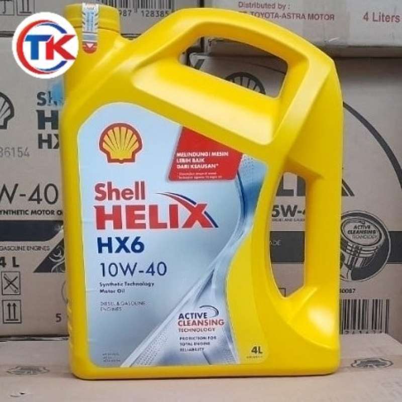 Promo Oli Mobil Shell Helix Hx6 10w-40 | Hx6 4 Liter | Barcode Hijau ...