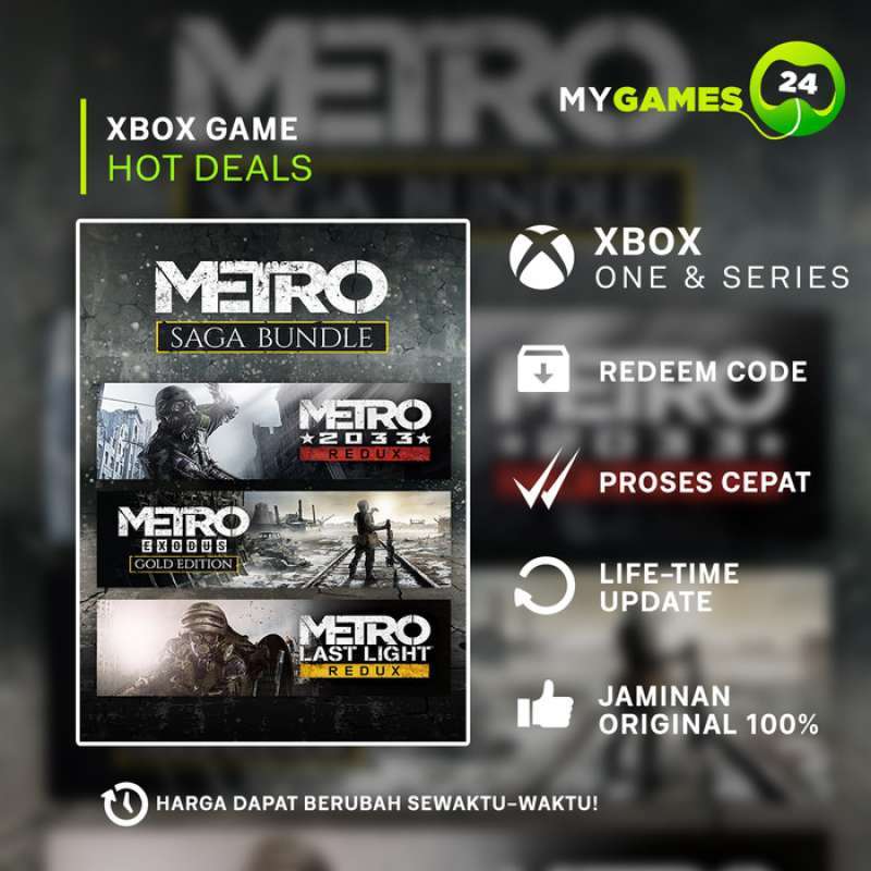 Jual Metro Exodus Saga Bundle Xbox One Series X|s Redeem Code Game Di ...