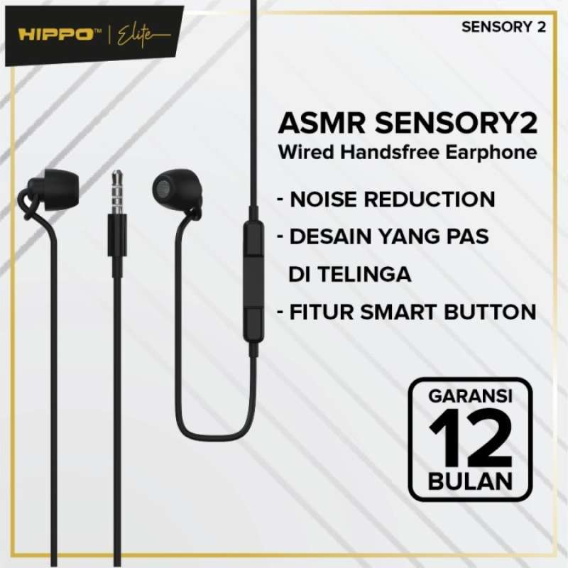 Promo Hippo Elite Asmr Sensory 2 Wired Headset Earphone Microphone ...