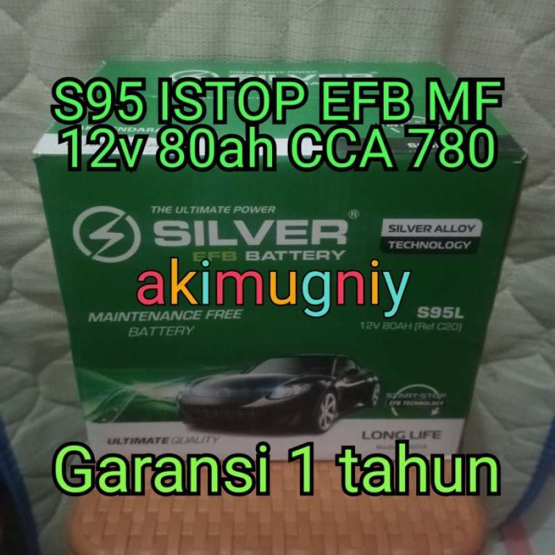 Promo Aki S95 Efb Istop Mf Kering 12v 80ah Cca 780 Alphard Vellfire Biante Diskon 50% Di Seller ...