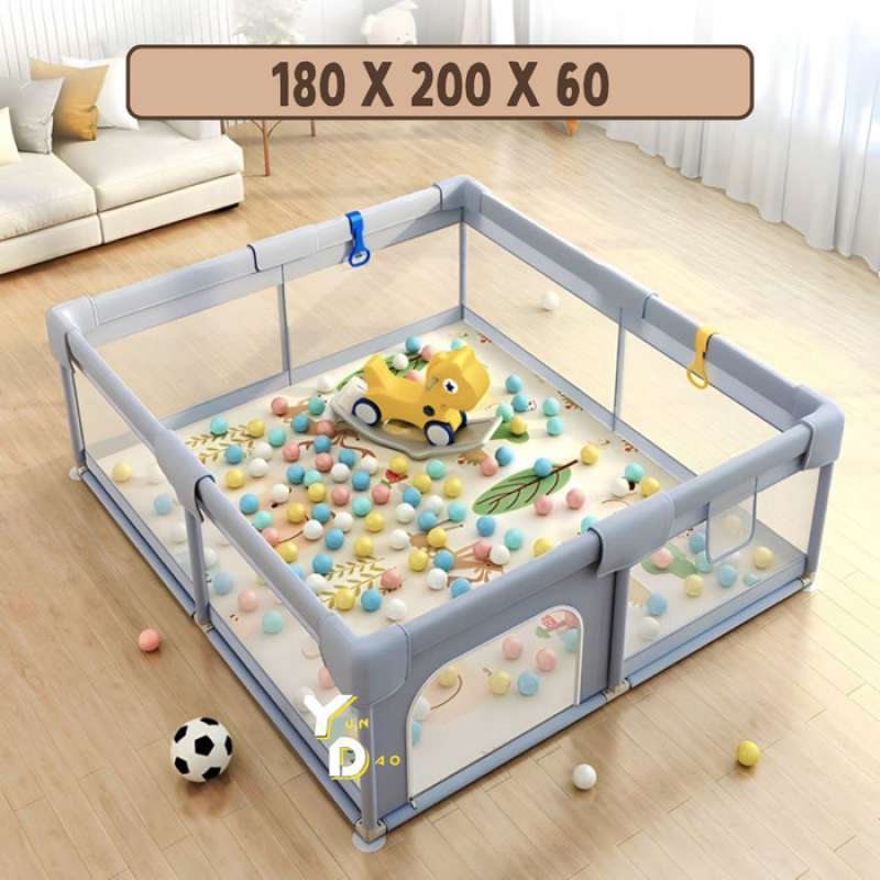 Jual Pagar Tempat Main Kolam Mandi Bola Anak Baby Playfence Playmat ...