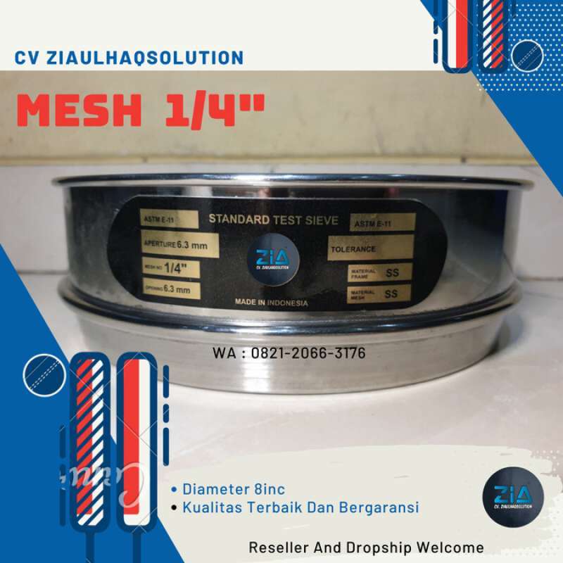 Promo Saringan Sieve Ukuran Mesh 1 4 Opening 6 3mm Diskon 33 Di Seller