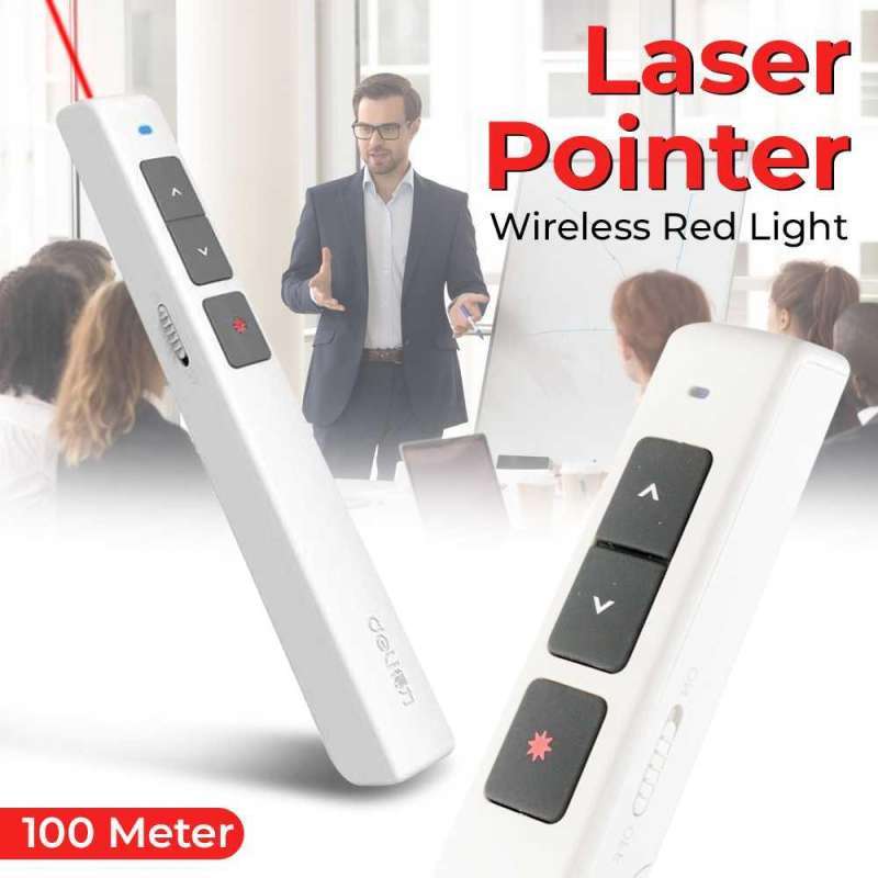 Promo Laser Pointer Presentasi Wireless Slideshow Red Light 100m 2802p ...