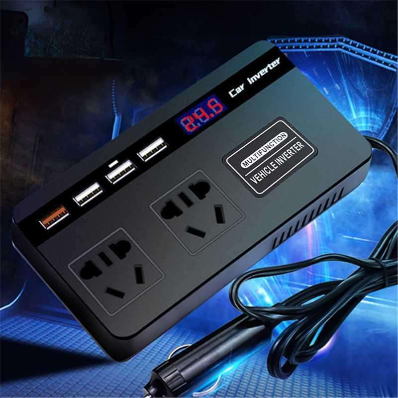 Jual Pu Li Hao Car Power Inverter Dc 12v/24v To Ac 220v 200w 4 Usb Port ...