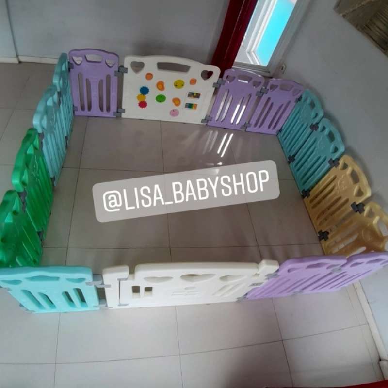 Jual Pagar Pengaman Bayi Coby Haus Fence Bear 14+2 Di Seller Sunshop ...
