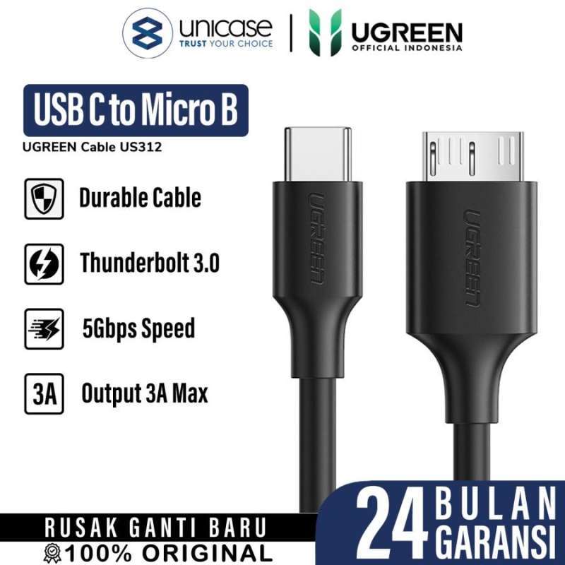 Jual Cable Data Usb C To Micro B Hdd Hardisk External Ugreen Usb 3.0 ...