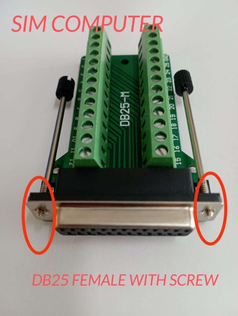 Jual Db25 Male/female Connector Adapter Converter To Terminal Pcb ...