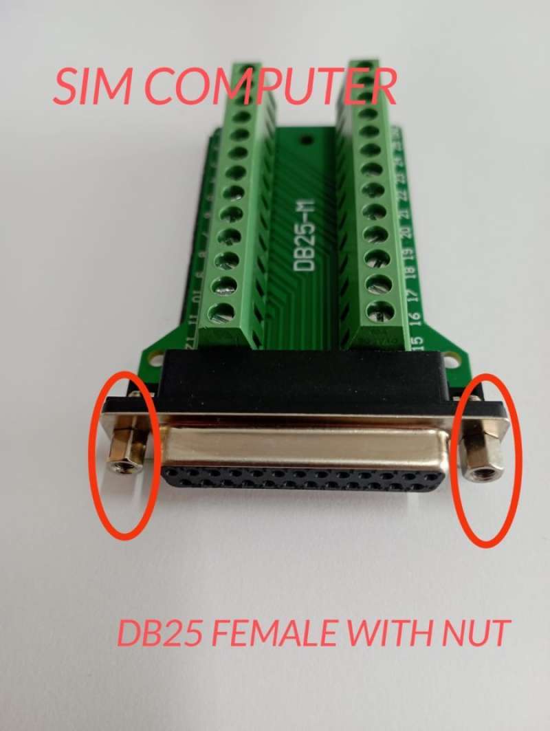 Jual Db25 Male/female Connector Adapter Converter To Terminal Pcb ...