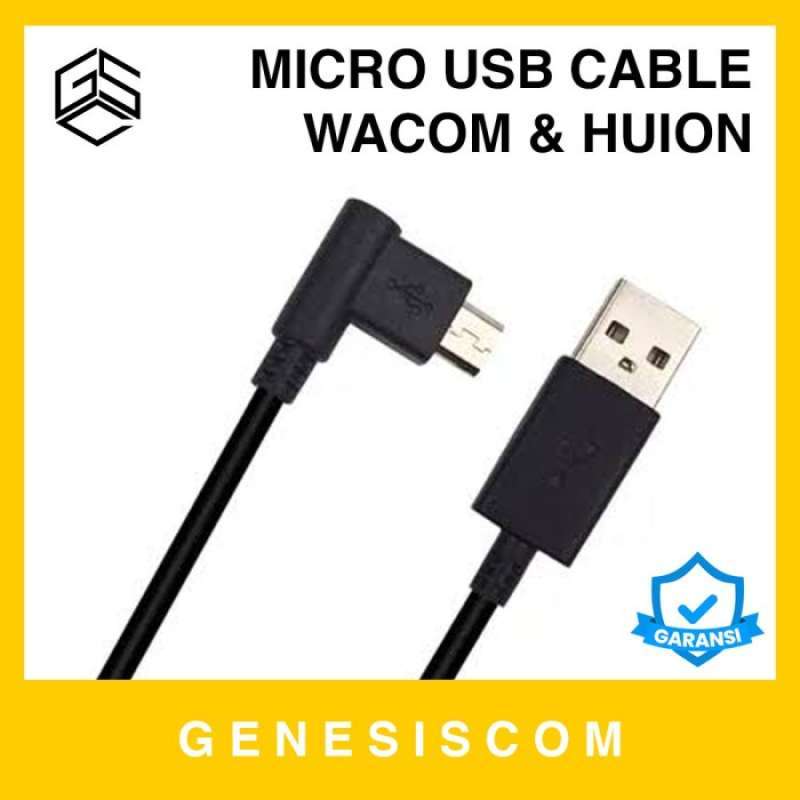 Jual Kabel Micro Usb For Wacom Intuos & Huion Data Cable L Shape ...