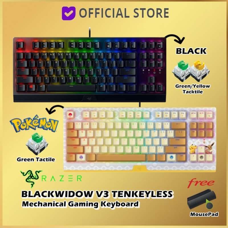 Jual Razer Blackwidow V3 Tenkeyless Mechanical Gaming Keyboard - Switch ...