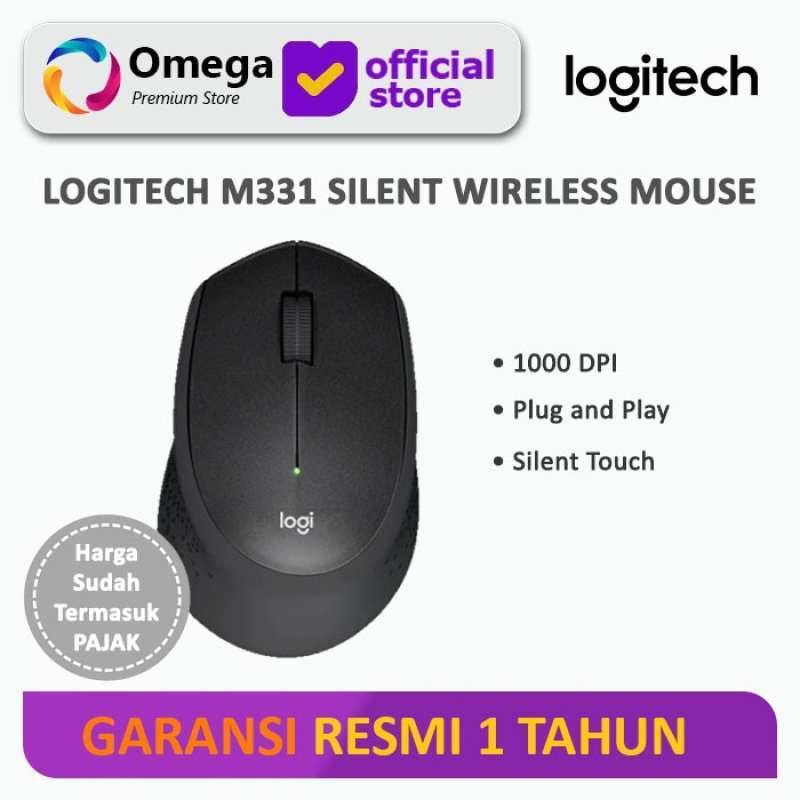 Jual Logitech Silent Wireless Mouse M331 - Hitam Di Seller Velvet Store ...