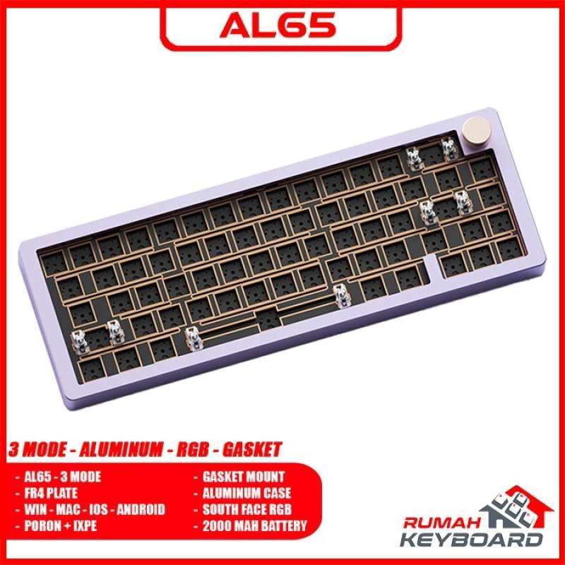 Jual Mechanical Keyboard - Al65 - 65% - 3 Mode - South Rgb - Aluminum ...