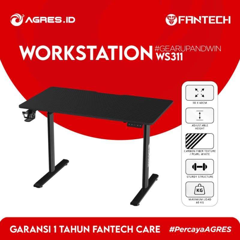 Jual Fantech Workstation Ws311 | 110 X 60 Electric Adjustable Rising ...