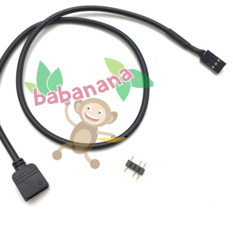 Jual Kabel Argb 5v 3 Pin To Vdg Converter Adapter Cable Rgb Fan Pc ...
