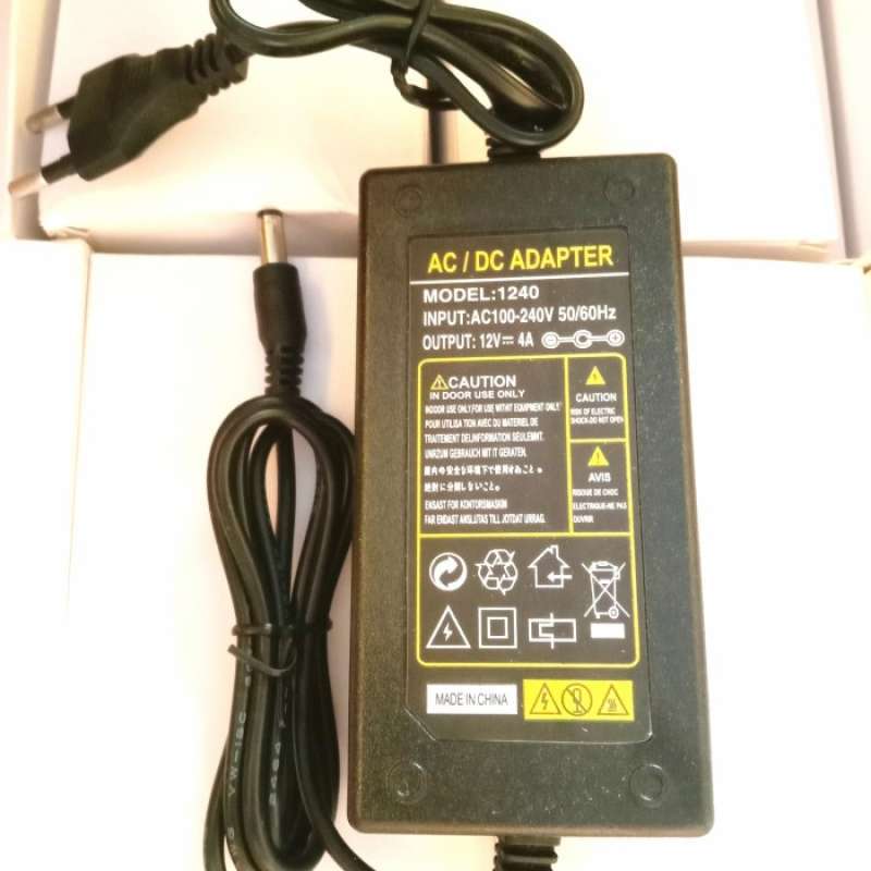 Jual Adaptor 12v 4a Adapter Psu Power Supply 12v Dc 4 Ampere Led Dll Di ...