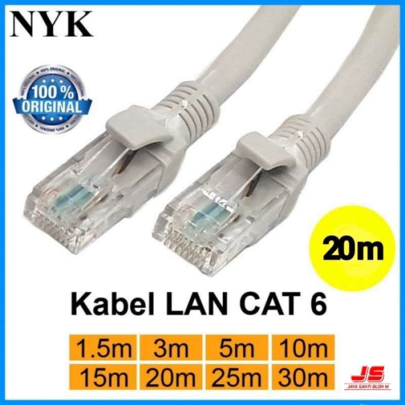 Jual Kabel Lan/utp 20m Nyk Cat6 Di Seller Velvet Store - Cengkareng Timur, Kota Jakarta Barat ...