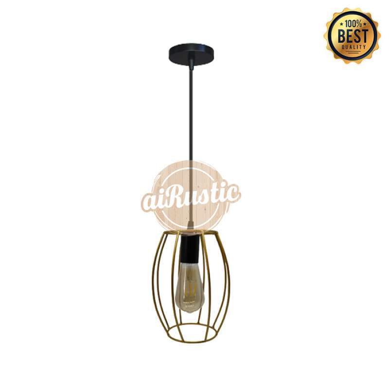 Promo Kap Diamond Lampu Gantung Hias Besi Fitting E27 Vintage Dekorasi Cafe - B5, Kap Dan ...