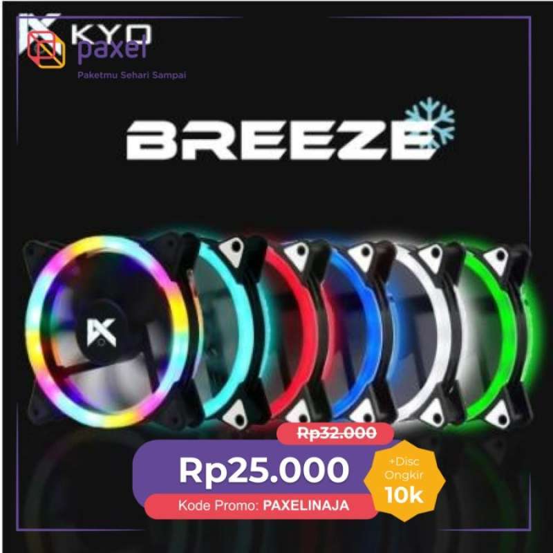 Promo Kyo X Paxel Fan Rgb Kyo Breeze 12cm / Fan Casing Rgb / Fan Lampu ...