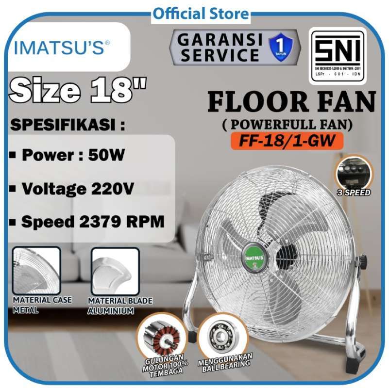 Jual Kipas Angin Lantai / Meja Tornado 18 Inch Floor / Desk Fan 18 Inch Di Seller Kipas Online ...