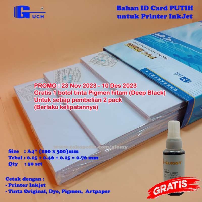 Jual Pvc Bahan Id Card Putih 50 Set (guch) - Seri-c : 0.96 Di Seller ...