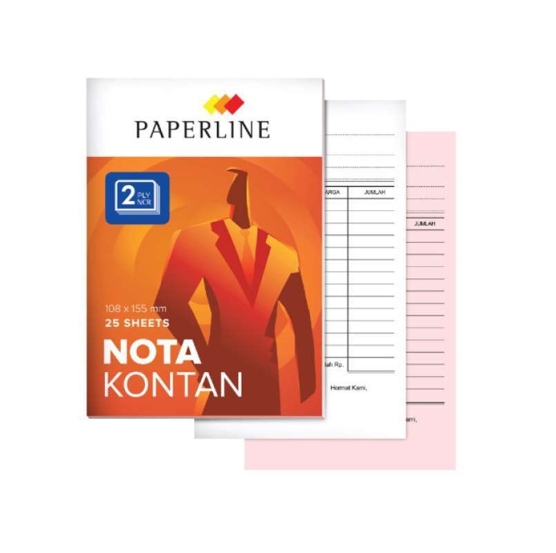 Jual Nota Kontan Buku Bon 2 Ply 2 Rangkap Kecil Paperline 10 Pcs 25 ...