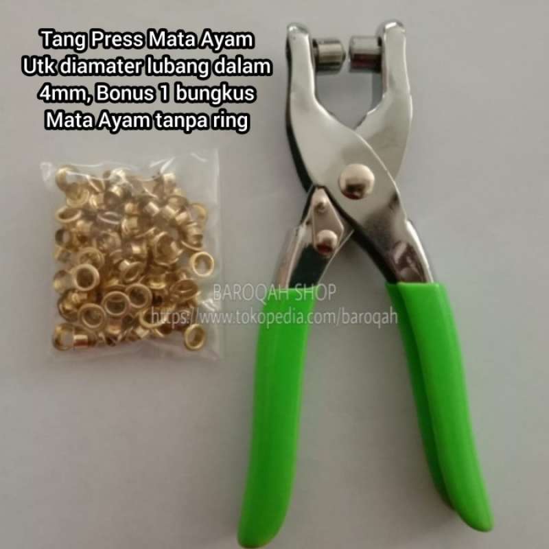 Jual Tang Alat Pasang Mata Itik, Ayam, Eyelet Diameter 3mm Di Seller ...
