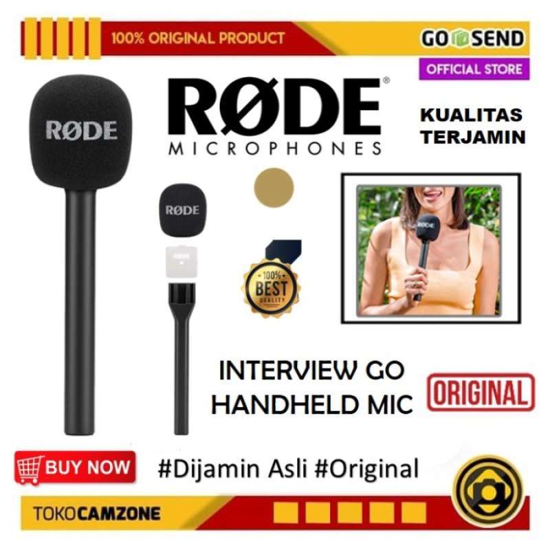 Jual Rode Interview Go Handheld Mic Adapter For The Wireless Go Di ...