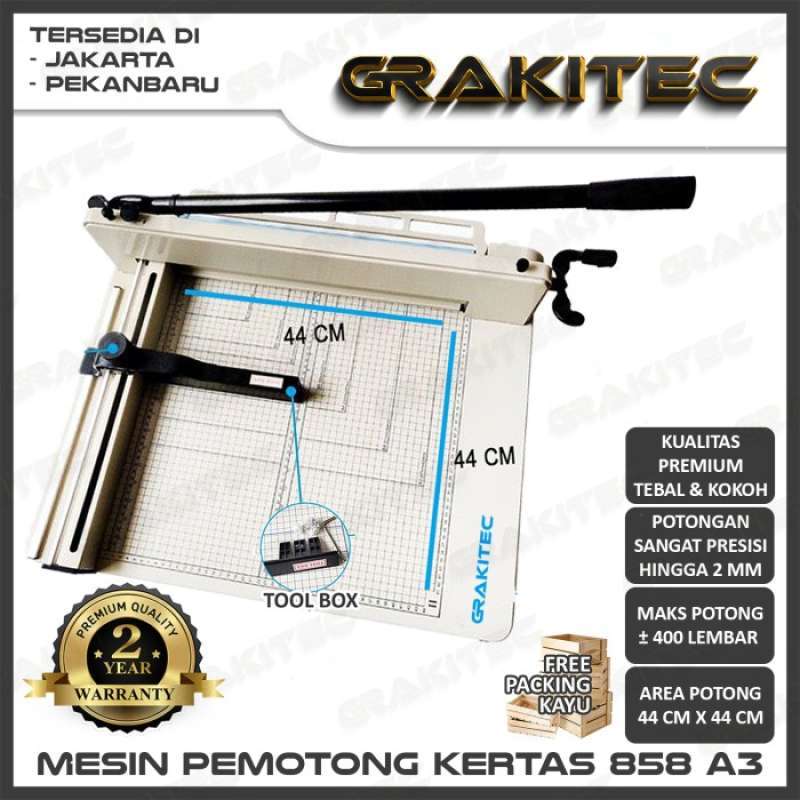 Jual Mesin Pemotong Kertas 1 Rim A3 858 Grakitec Di Seller Sunshop ...