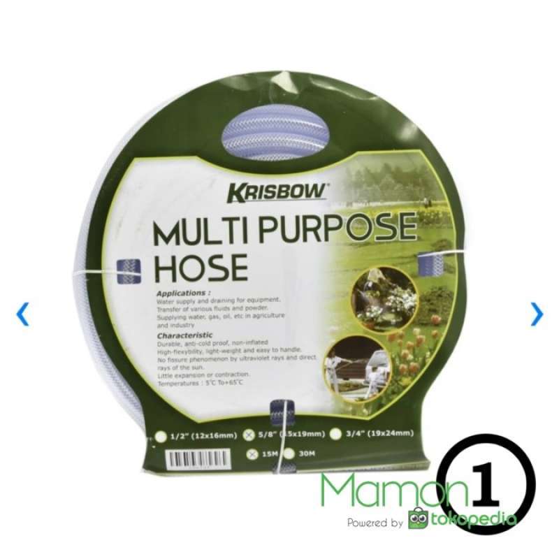 Promo Selang Air Krisbow Selang Taman Serbaguna 5/8 Inci X 15m Diskon ...