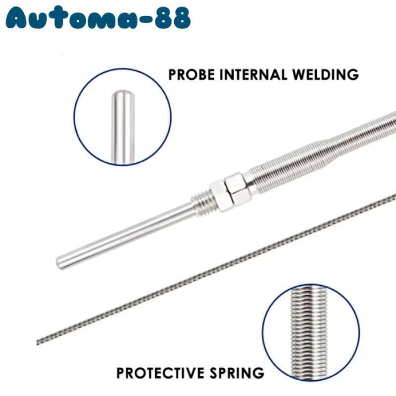 Jual Thermocouple Type-k 2 Kabel Wire M8 Temperature Sensor Suhu Probe ...