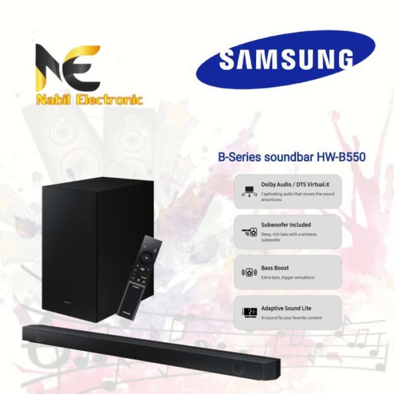 Promo Samsung Hw-b550 Soundbar 2.1ch Bluetooth New 2022 Diskon 23% Di ...