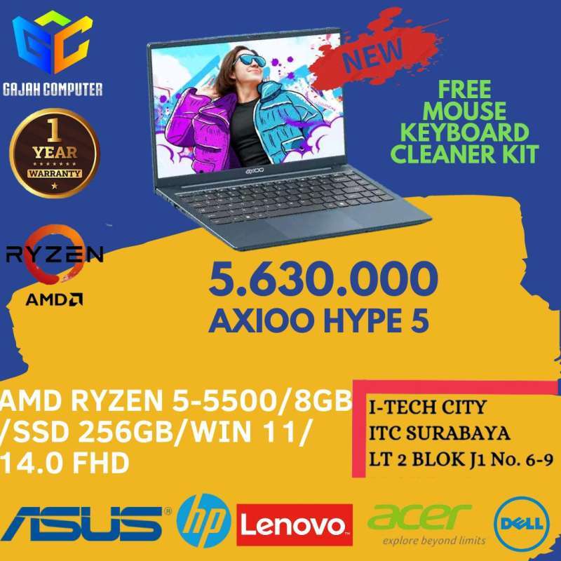 Jual Axioo Hype 5 Di Seller Gajah_computer - Kapasan, Kota Surabaya ...