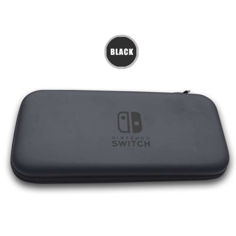 Promo Nintendo Switch V1 V2 Oled Pouch Tas Bag Carry Case - Hitam Polos ...