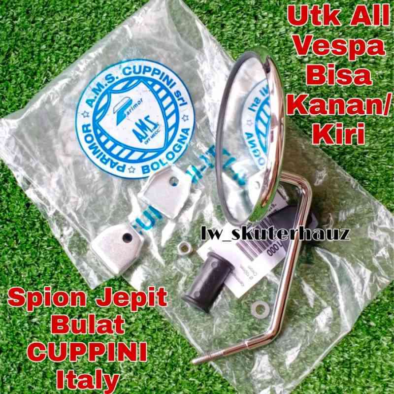 Promo Spion Jepit Bulat Cuppini Made In Italy Utk All Vespa Diskon 23% ...